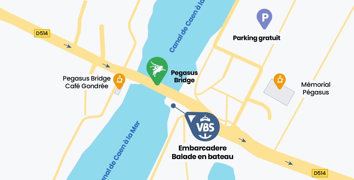 Pegasus Bridge - Vedettes Baie de Seine - Réservation en ligne